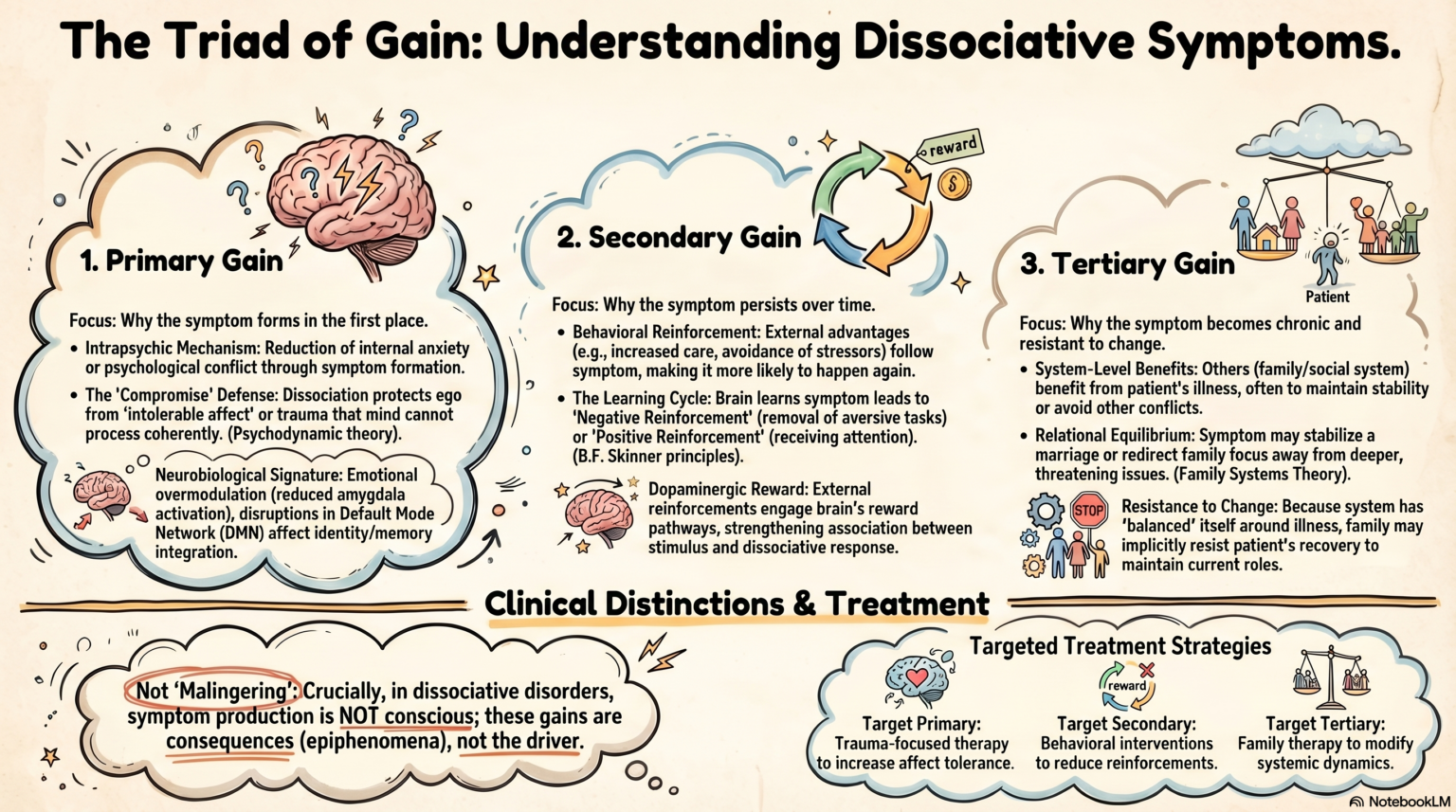 Primary, Secondary, and Tertiary Gains in Dissociative Disorders - Dr T ...